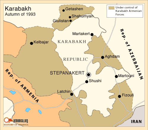 Bergkarabach Karte - Bergkarabach