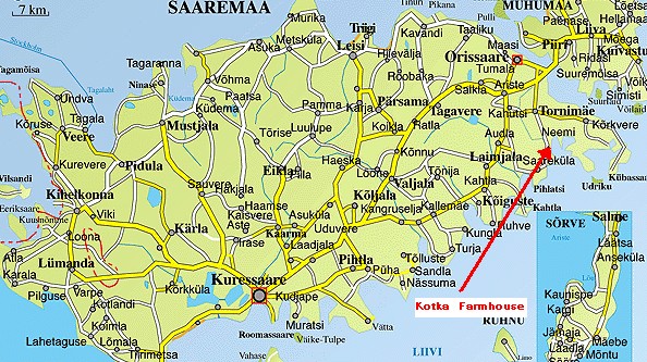 Kotka Karte - Finnland