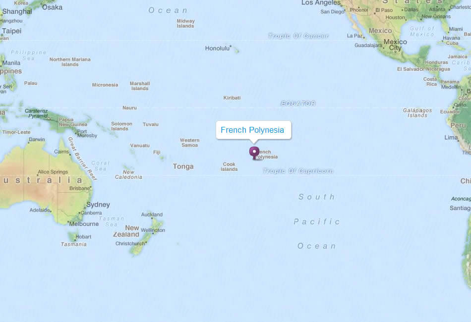 Französisch Polynesien Karte - Französisch Polynesien