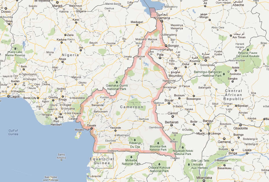 Kamerun Karte - Kamerun
