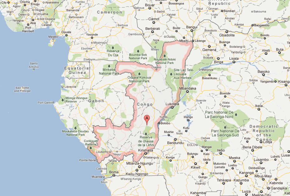 Kongo Karte - Kongo