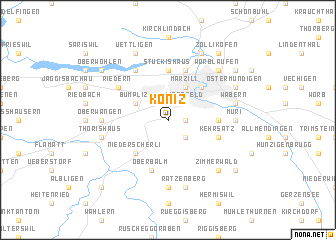 Köniz Karte - Schweiz