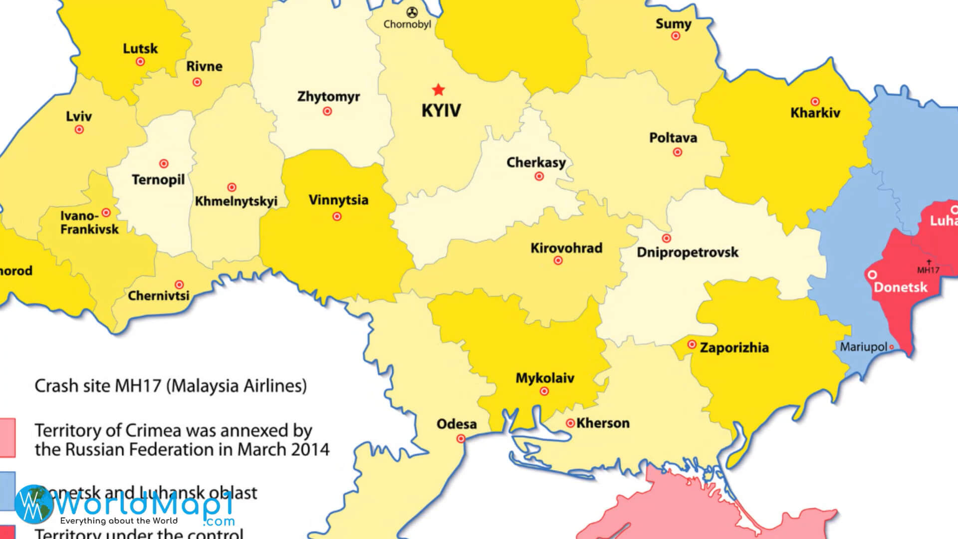Kharkiv Karte - Ukraine