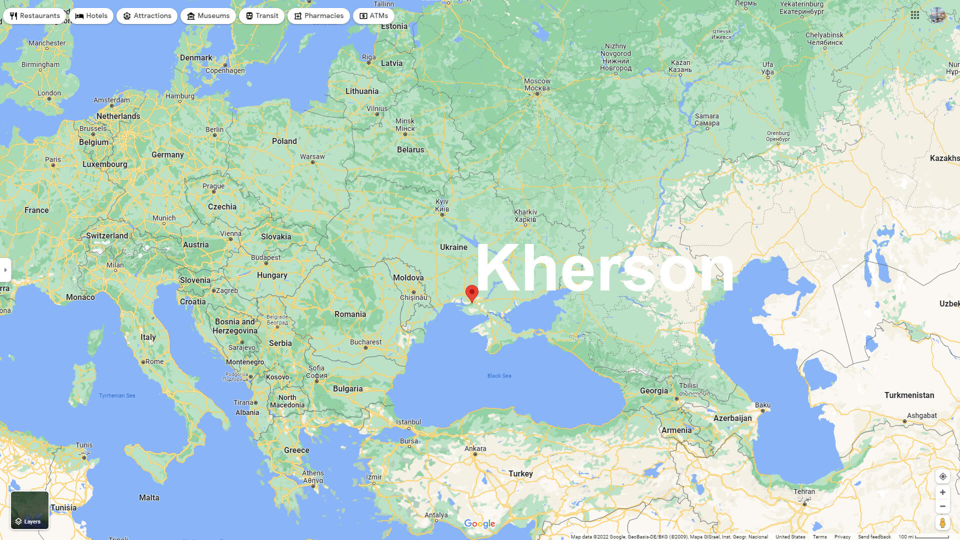 Kherson Karte - Ukraine