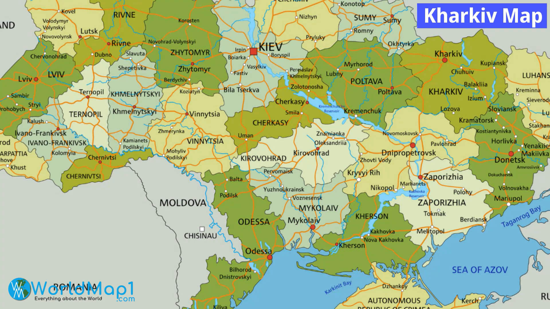 Wo befindet sich Charkiw in der Ukraine