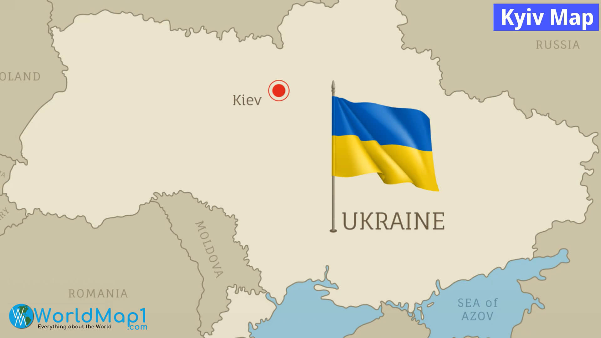 Wo befindet sich Kiew in der Ukraine